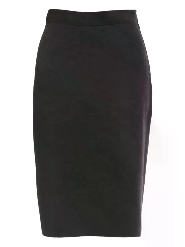 Versace Wool-silk Blend Midi Skirt