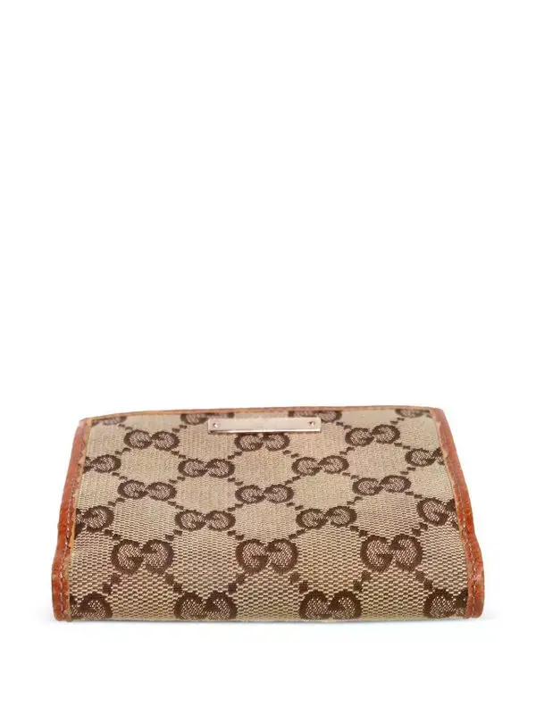 Gucci Gg Monogram Leather Wallet