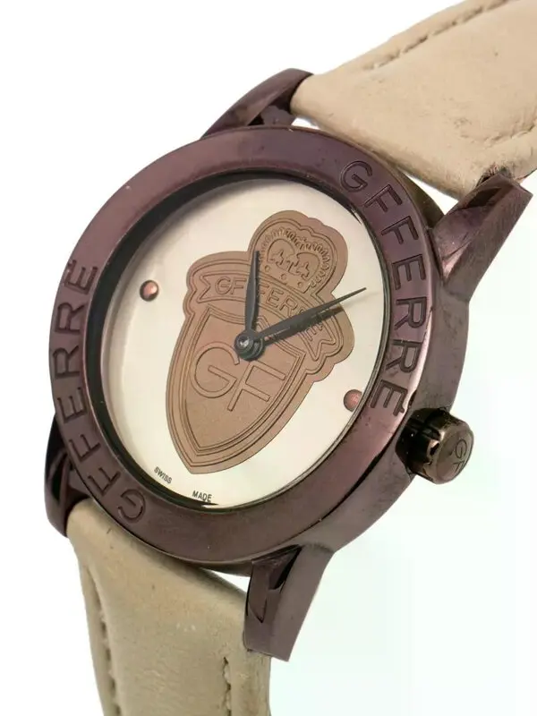 Gianfranco Ferre Logo Dial Steel Bezel Watch