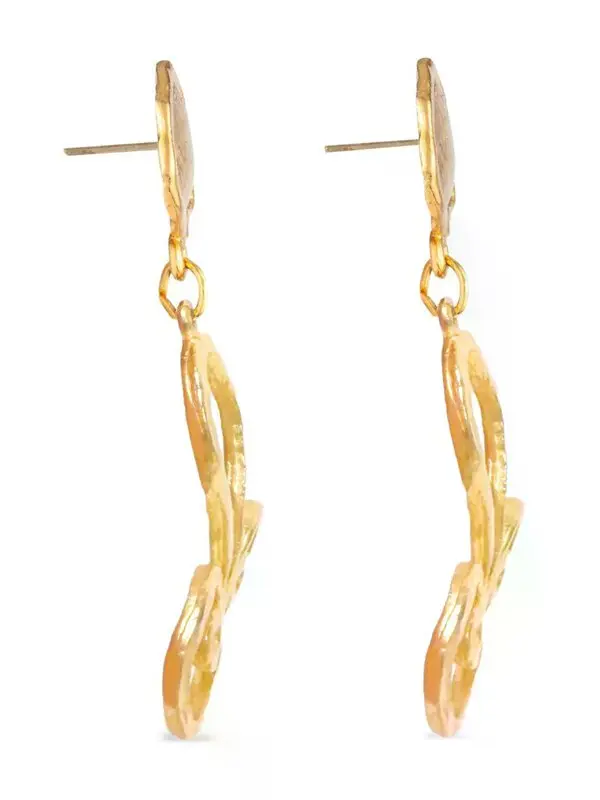 SUSAN CAPLAN 1990s Swirl Drop Earrings