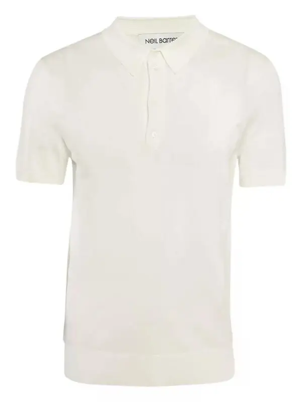 Neil Barrett 2024 Ribbed-hem Polo Shirt