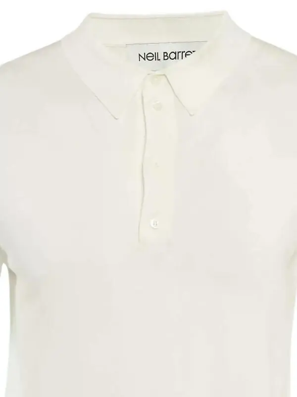 Neil Barrett 2024 Ribbed-hem Polo Shirt