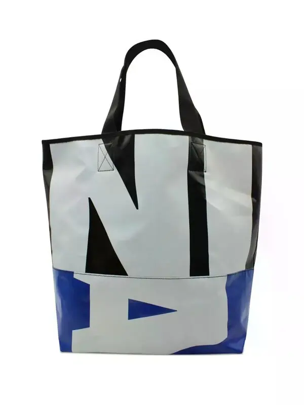 Marni Logo-print Tote Bag - Blue