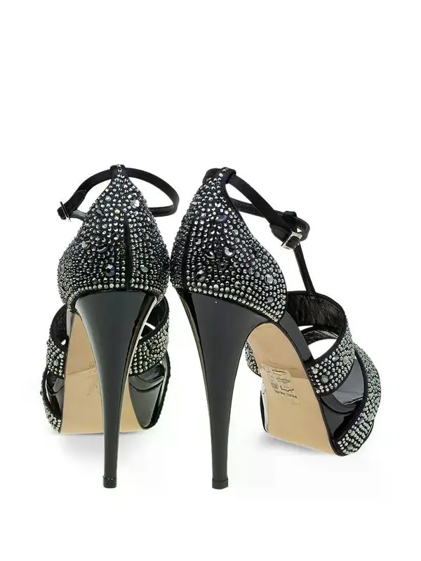 GINA 135mm Rhinestoned Sandals