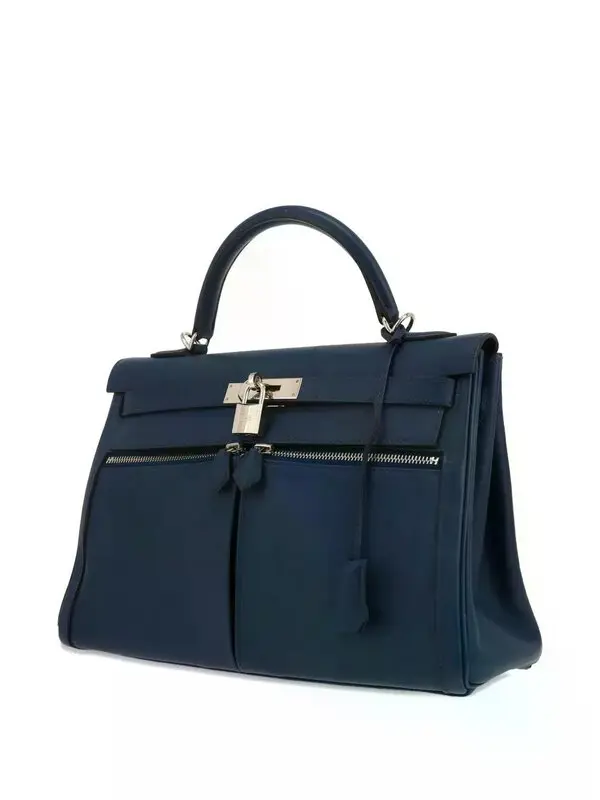 Hermès 2010 Kelly Lakis Tote Bag - Blue