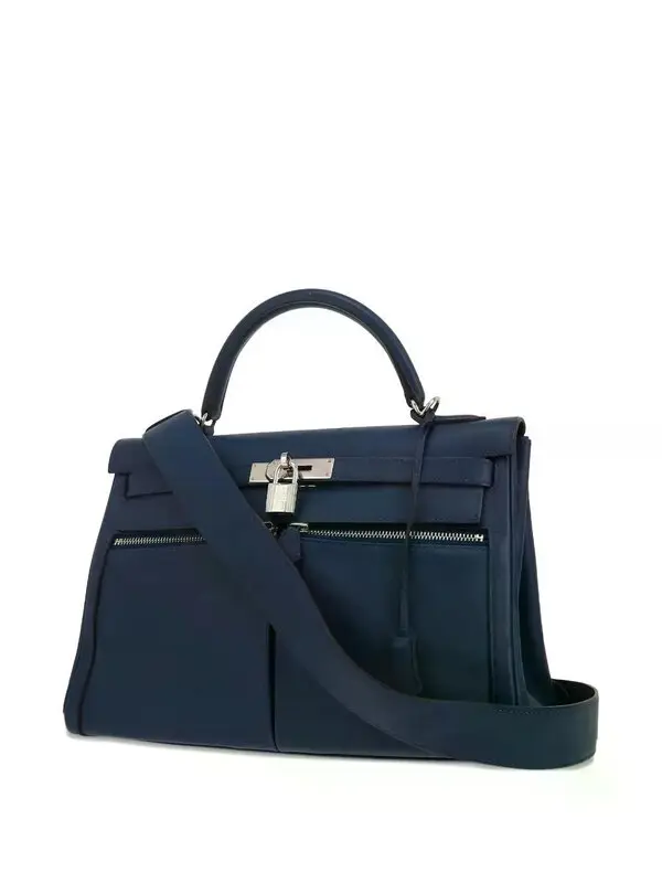 Hermès 2010 Kelly Lakis Tote Bag - Blue
