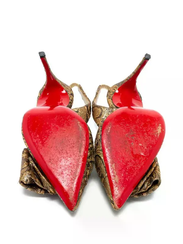 CHRISTIAN LOUBOUTIN 100mm Leather Slingback Pumps