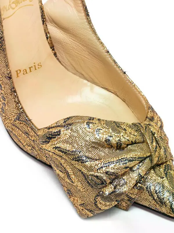 CHRISTIAN LOUBOUTIN 100mm Leather Slingback Pumps