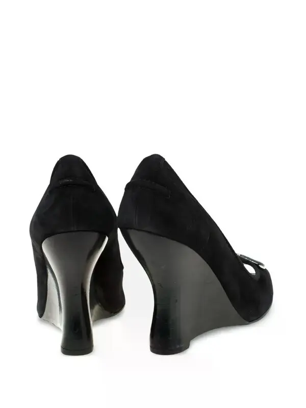 LOUIS VUITTON 105mm Butterfly Suede Pumps