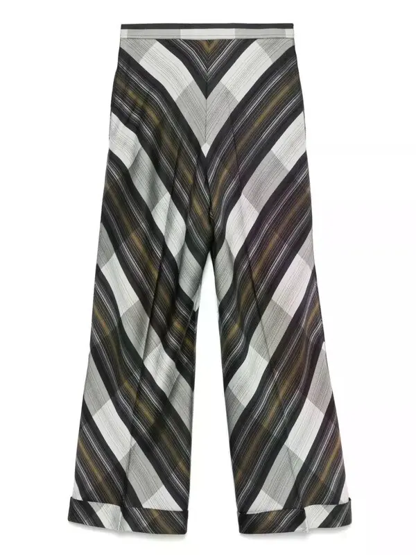 Alexander McQueen 2000s Diagonal-striped Trousers