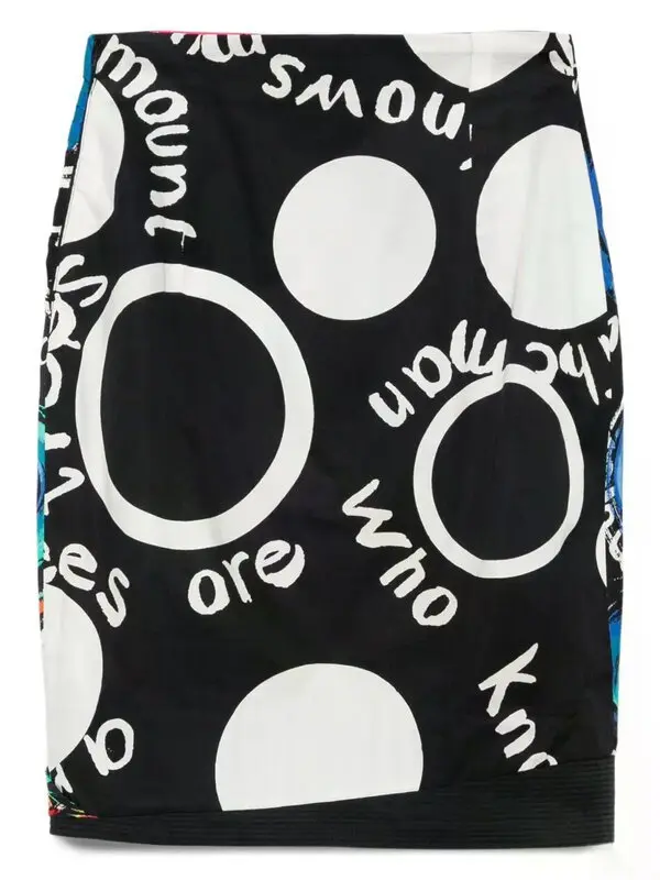 Versace 1990s Circle Print Skirt