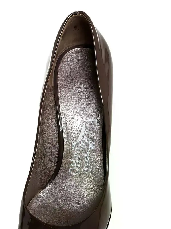 FERRAGAMO 85mm Patent Leather Pumps