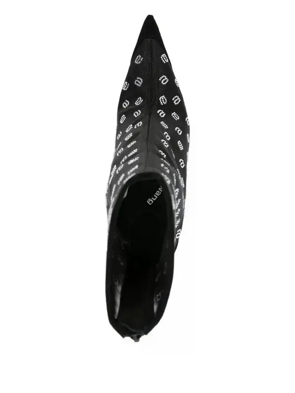 ALEXANDER WANG 100mm Crystal-embellished Boots