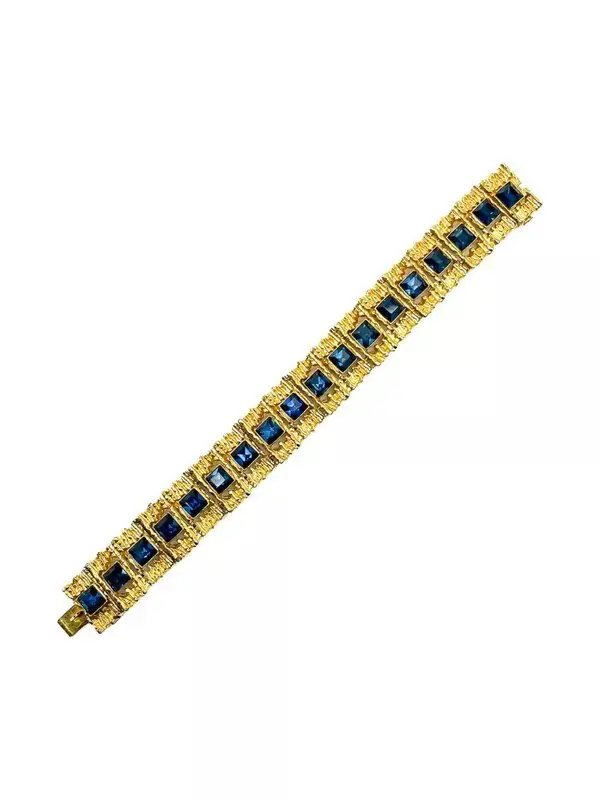 JENNIFER GIBSON JEWELLERY 1960s Sapphire Bracelet - Gold