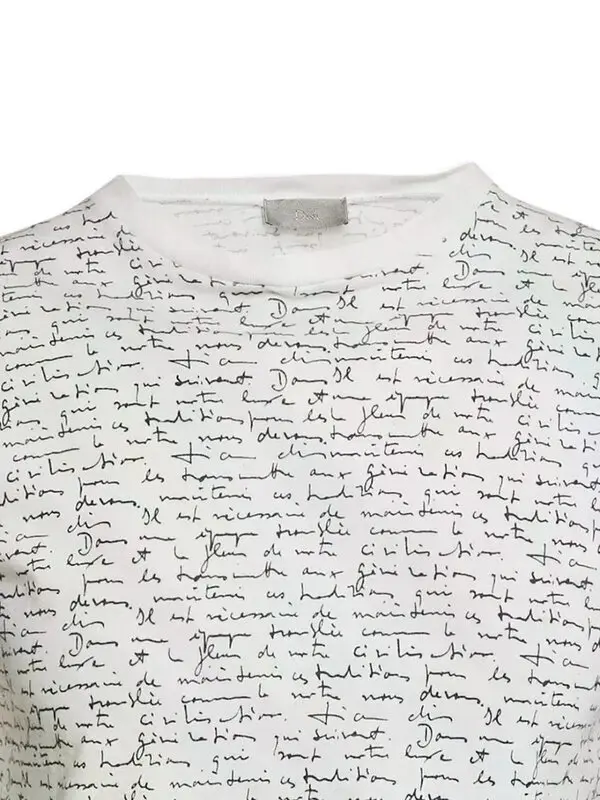 Dior Script-print T-shirt