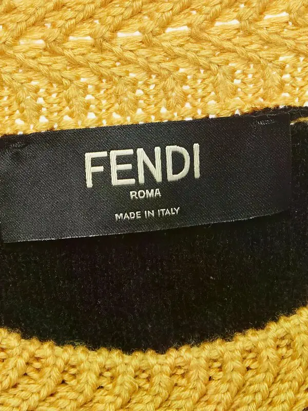 Fendi Paneled Knitted Sweater