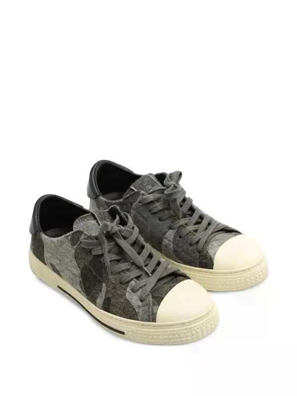 Valentino Garavani Camouflage-print Cap-toe Sneakers