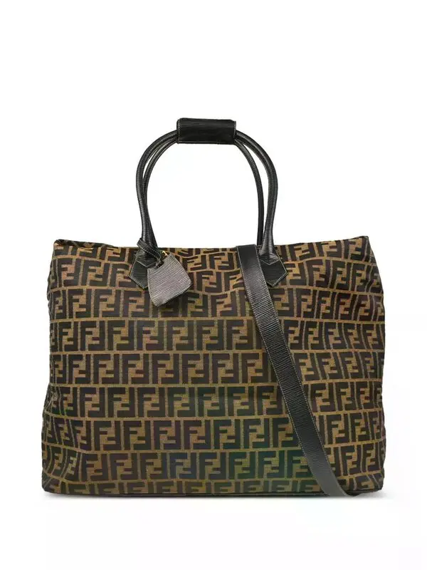 Fendi 1990-2000s Zucca Pattern Tote Bag