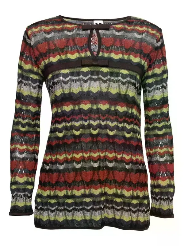 Missoni Chevron Long-sleeve Top