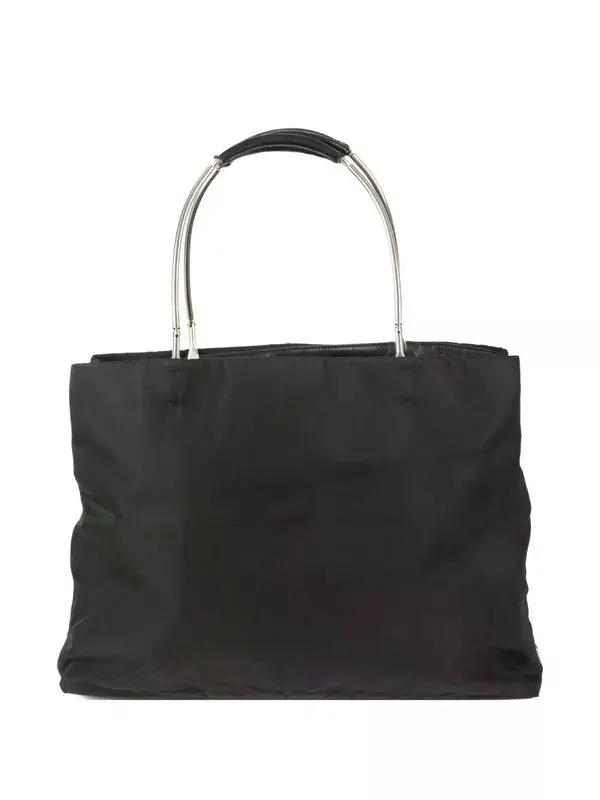 Prada 2010s Triangle-logo Tote Bag