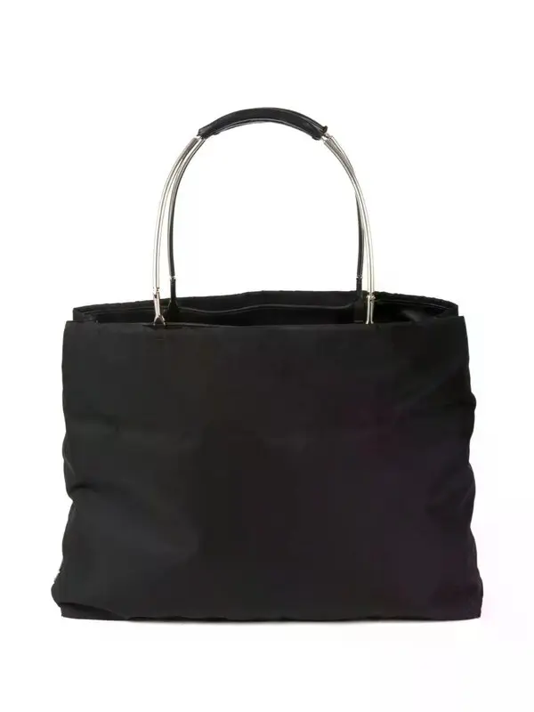 Prada 2010s Triangle-logo Tote Bag