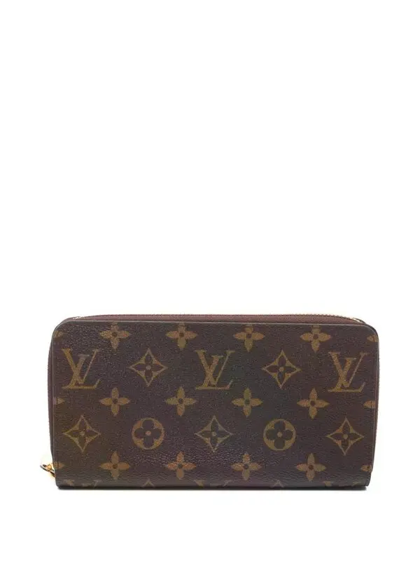 LOUIS VUITTON 2016 Monogram Round Zipper Wallet - Brown