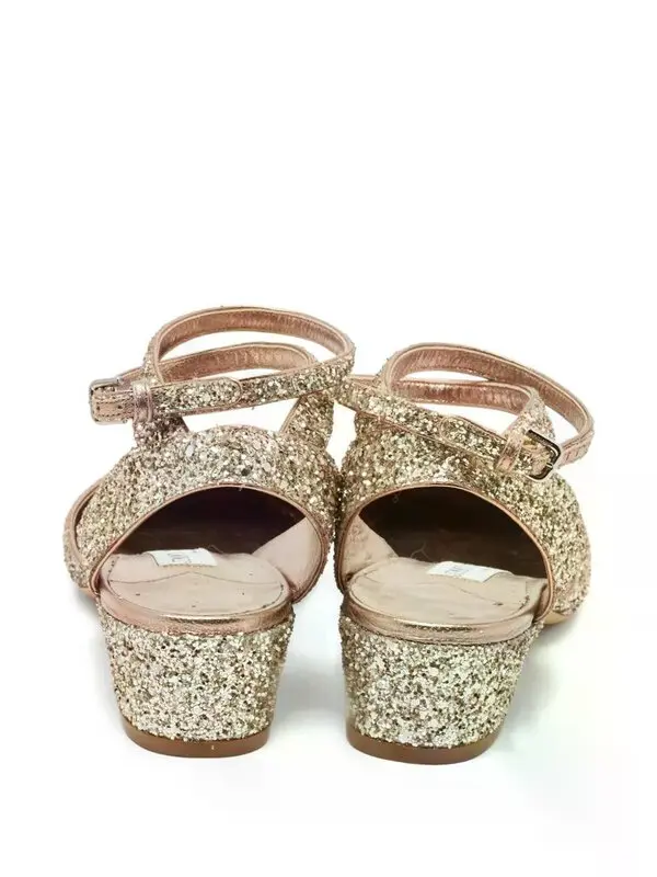 JIMMY CHOO 35mm Vicky Glitter Pumps
