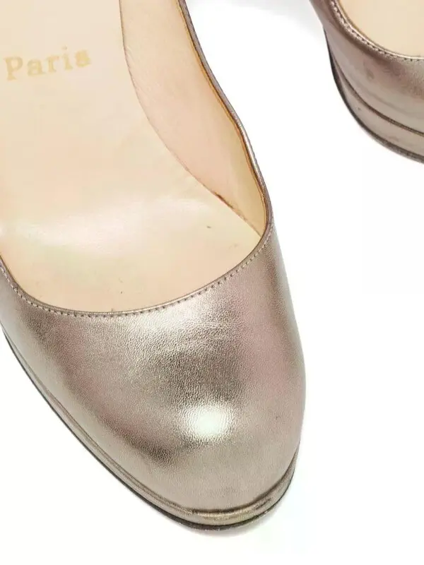 CHRISTIAN LOUBOUTIN 115mm Metallic-leather Platform Pumps