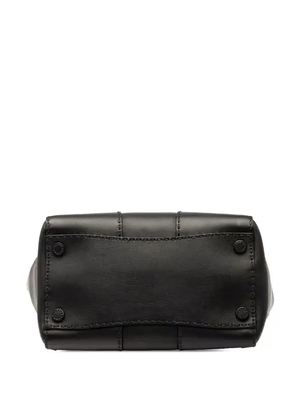 Prada Small City Calf Stitched Twin Pocket Satchel