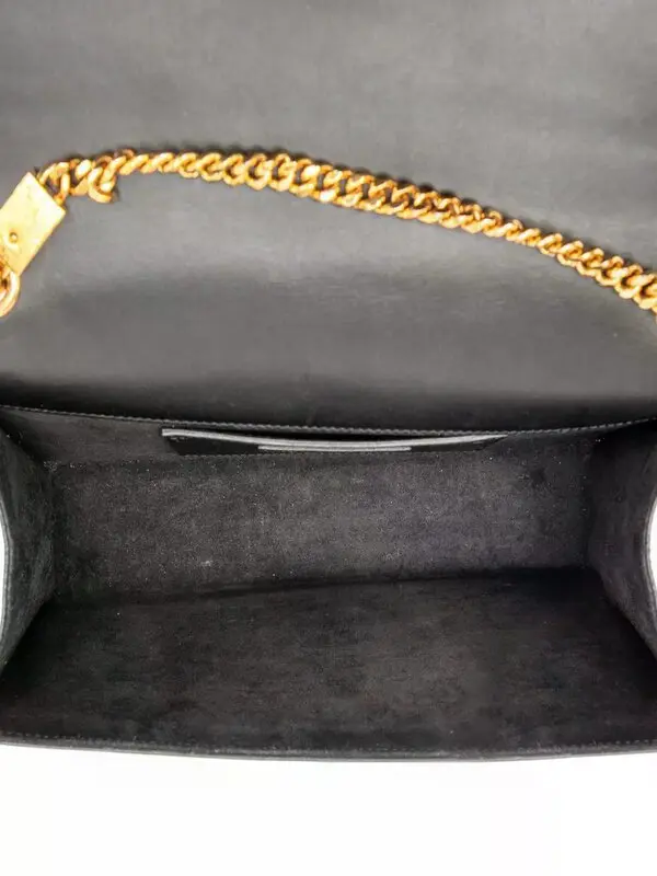 Saint Laurent 2014 Medium Monogram Kate Tassel Crossbody Bag - Black