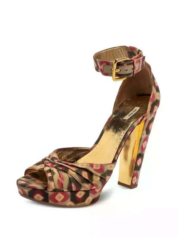 Miu Miu 125mm Leather Heeled Sandals