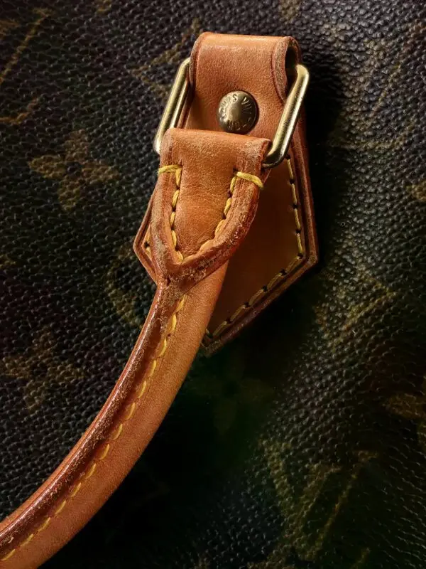LOUIS VUITTON Vintage Alma Handbag Monogram Canvas Pm Satchel - Brown