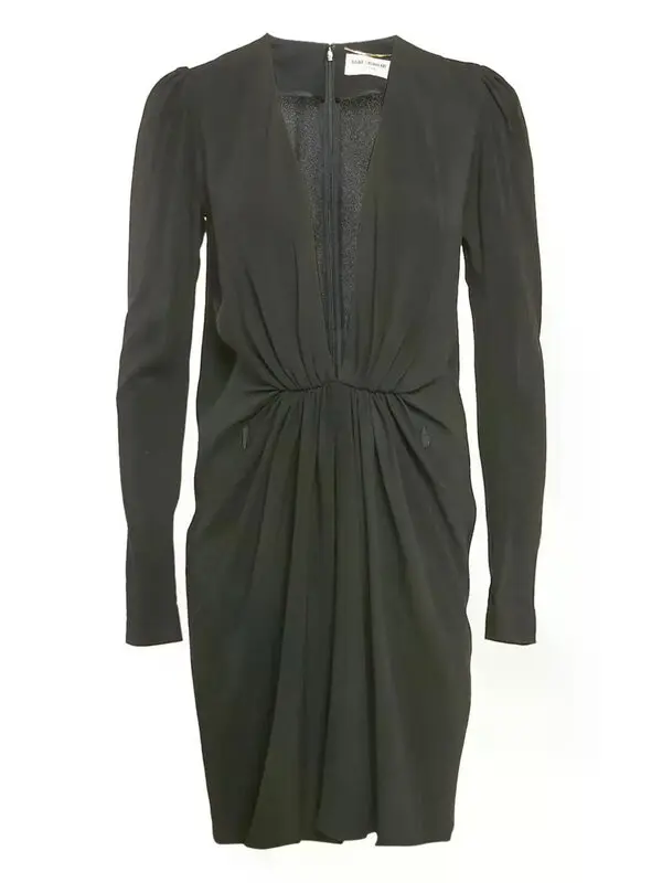 Saint Laurent Crepe Midi Dress