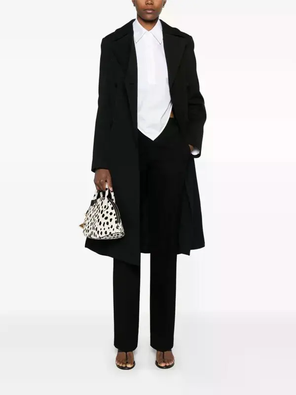 JIL SANDER Double-breasted Twill Coat