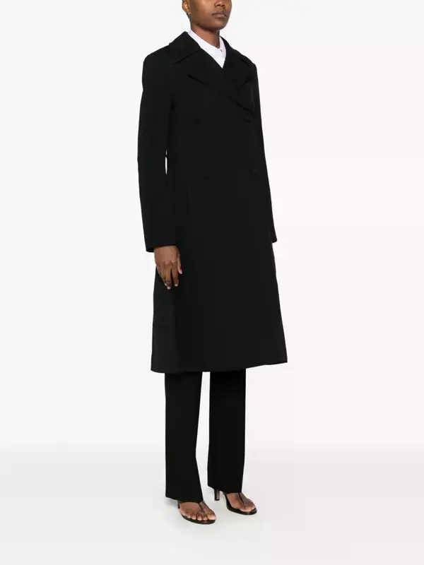 JIL SANDER Double-breasted Twill Coat