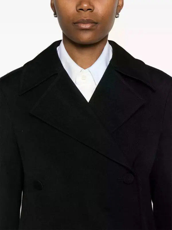 JIL SANDER Double-breasted Twill Coat