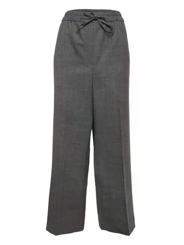 Sandro Drawstring-waist Wide Leg Trousers