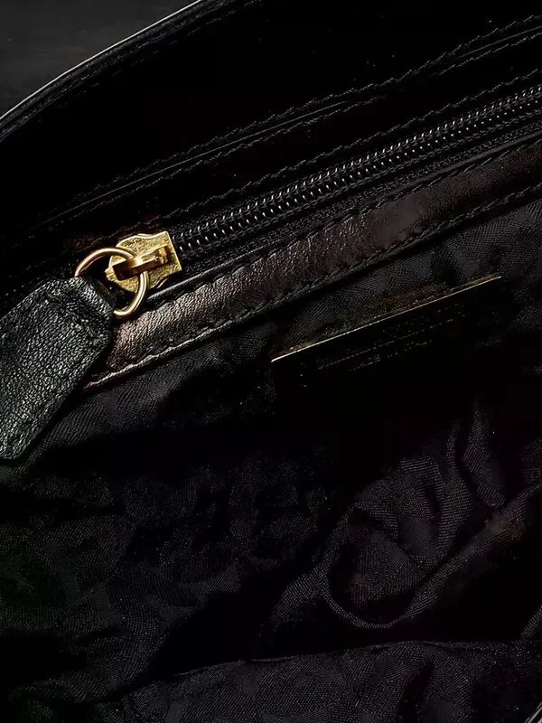 Gianfranco Ferre Leather Satchel With Top Handles