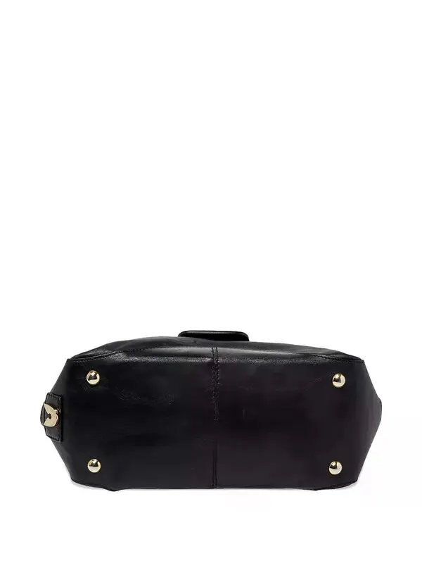 Gianfranco Ferre Leather Satchel With Top Handles