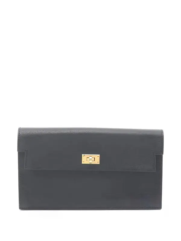 Hermès Kelly Pocket Long Wallet - Black