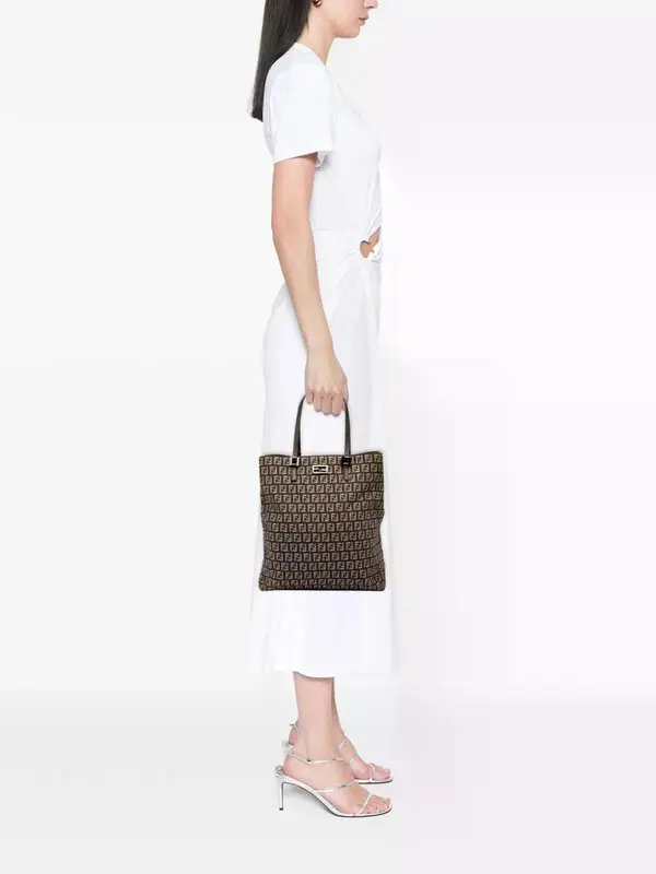 Fendi 2000-2010 Zucchino Canvas Tote Bag