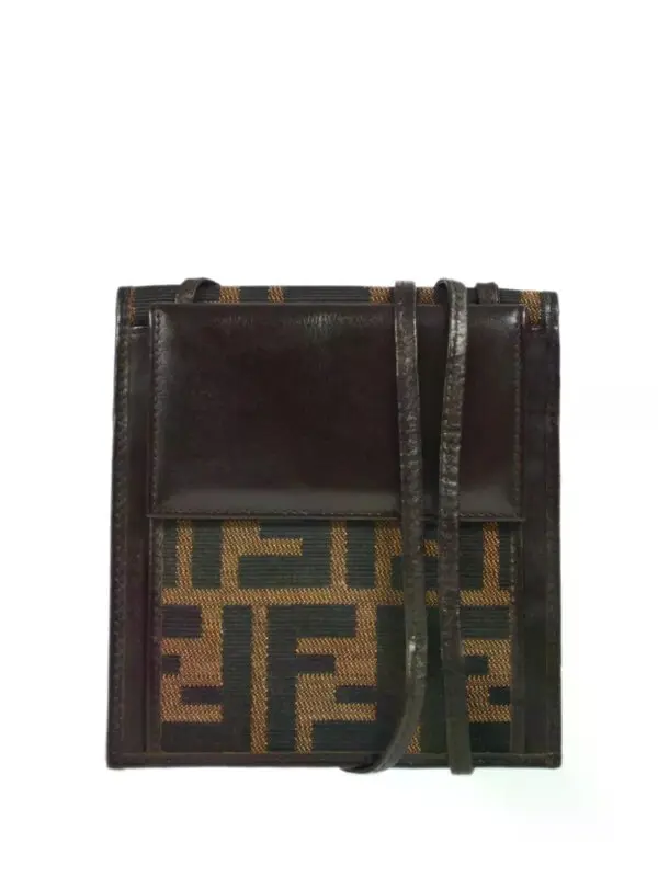 Fendi 1990-2000s Zucca Wallet Purse - Brown
