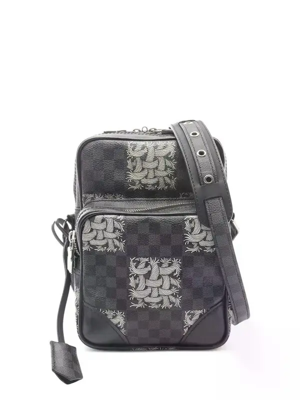 LOUIS VUITTON 2015 Christopher Nemeth Damier Graphite Amazone Crossbody Bag - Black