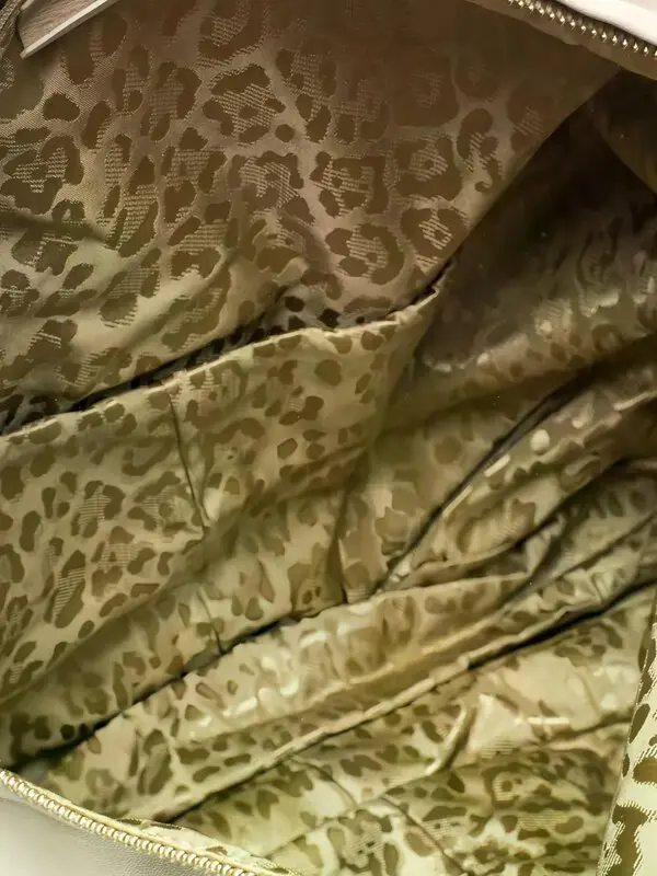 Roberto Cavalli Ruched Leather Shoulder Bag