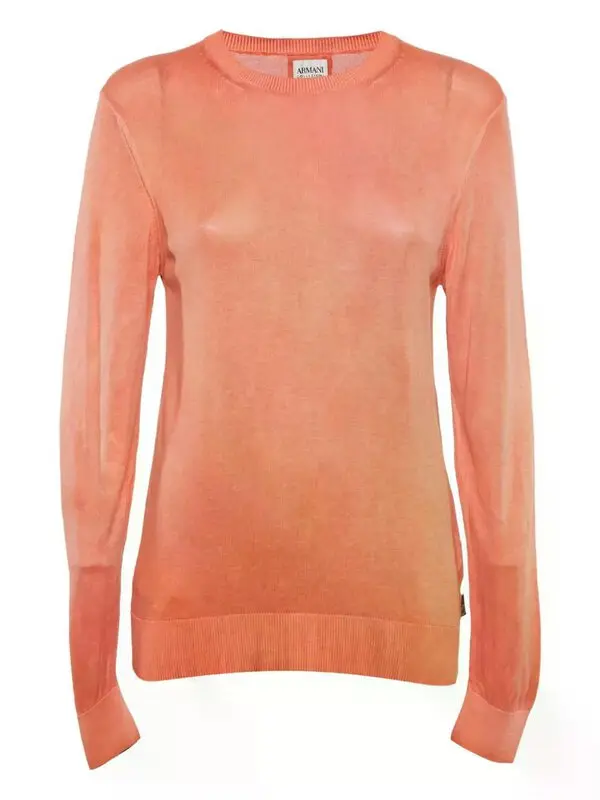 ARMANI Long-sleeved Cotton Top