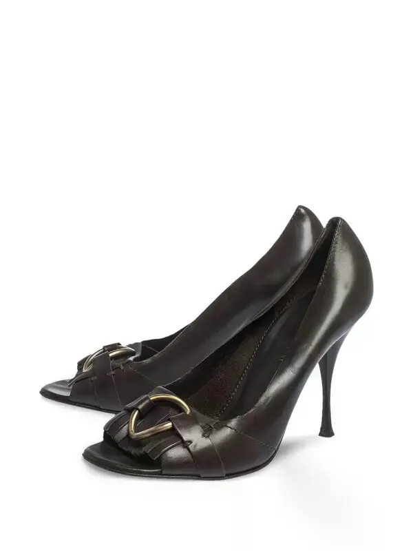 Saint Laurent 105mm Leather Heeled Pumps