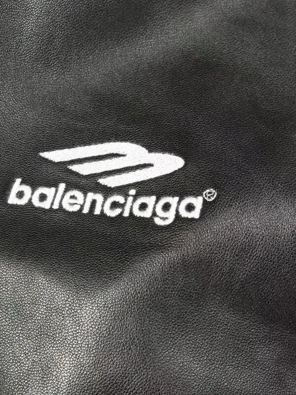 Balenciaga 2000s 3b Icon Leather Track Jacket