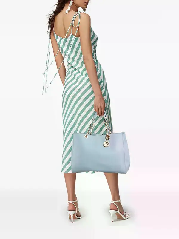 Michael Kors Cynthia Leather Tote Bag - Blue