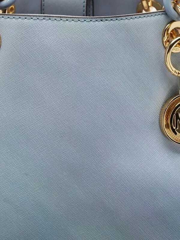 Michael Kors Cynthia Leather Tote Bag - Blue