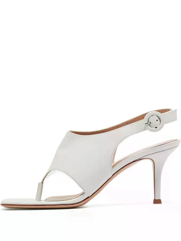 GIANVITO ROSSI 100mm Slingback Sandals - White